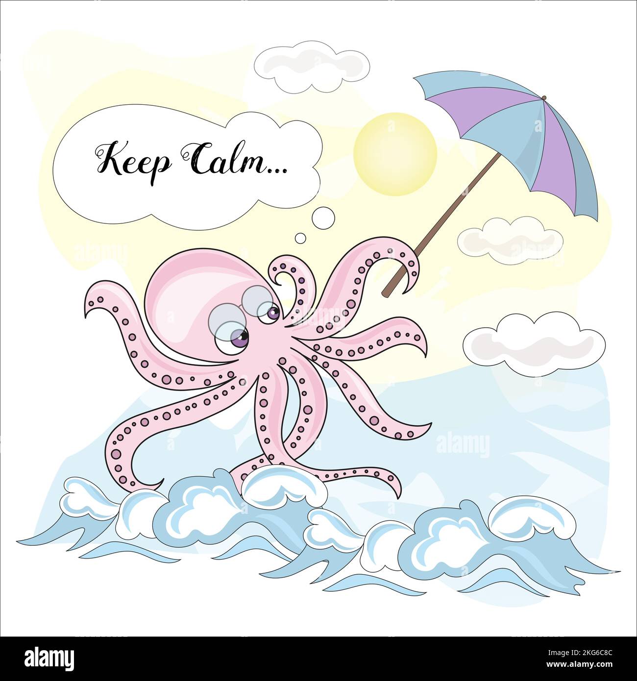 Octopus travel card Stock Vector Images - Alamy