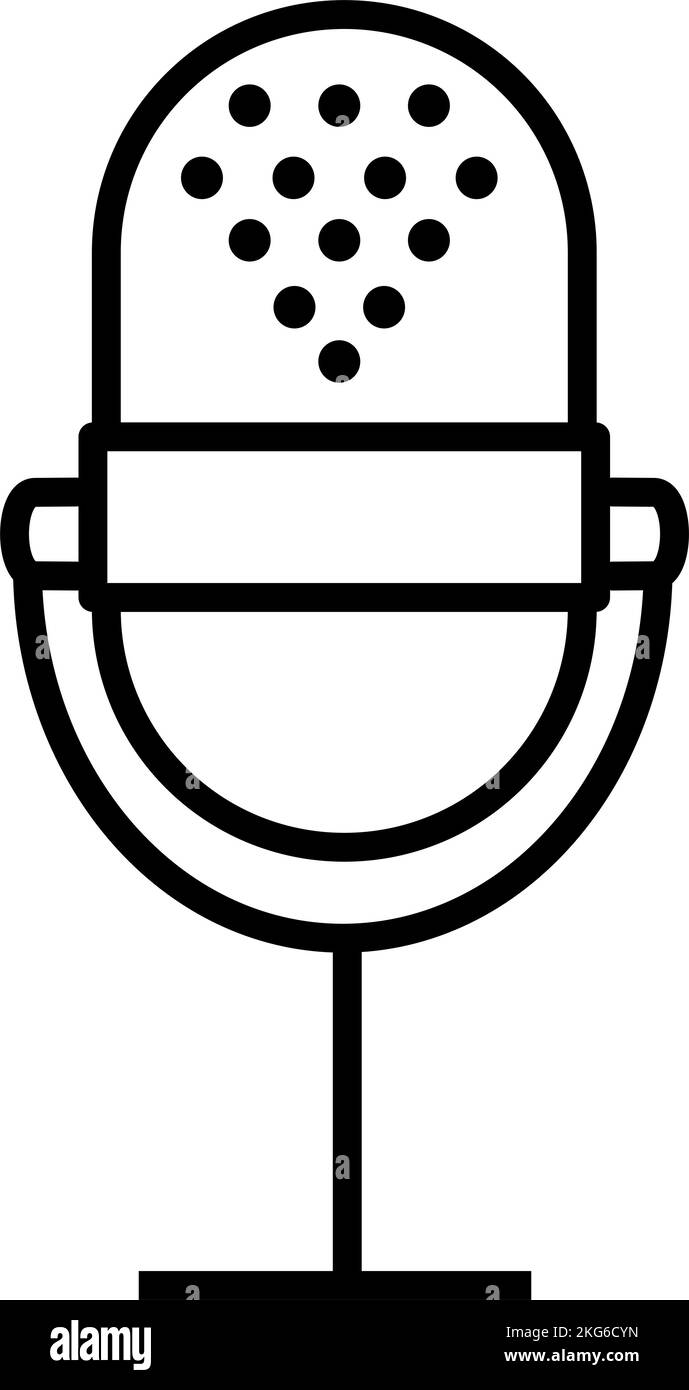 Microphone vector icon Stock Vector Image & Art - Alamy