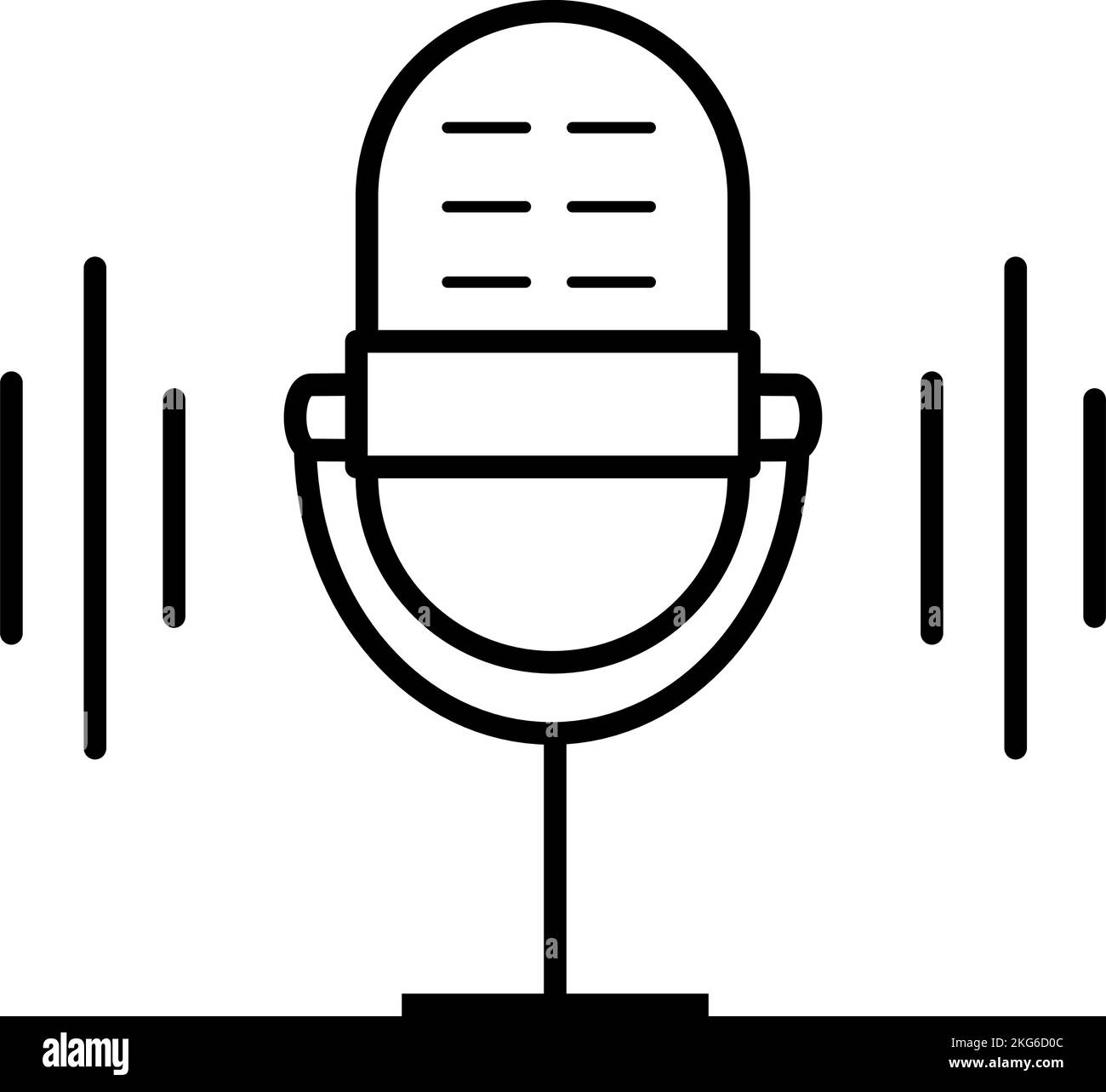 Mic vector vectors hi-res stock photography and images - Alamy