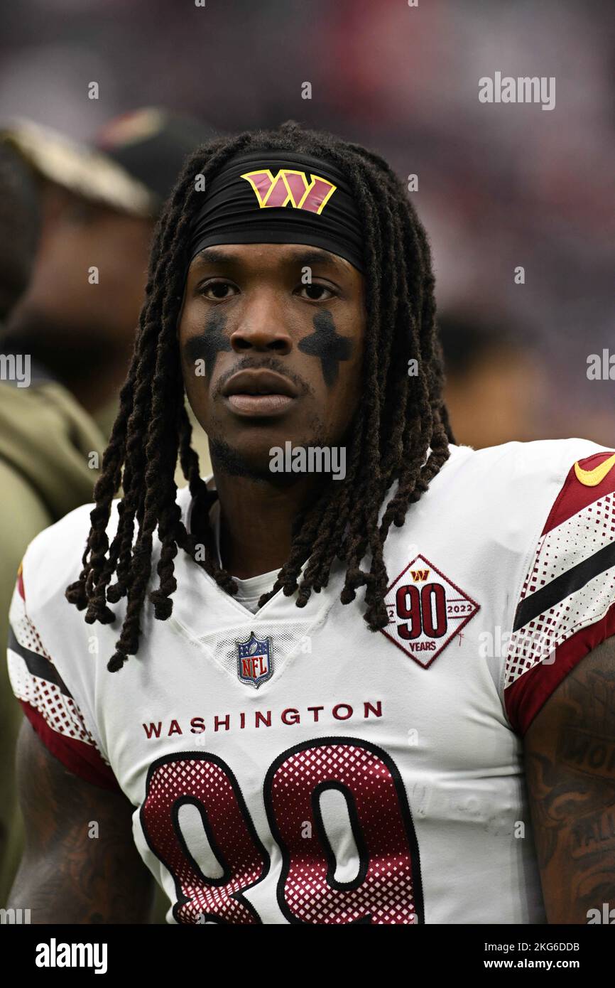 Washington Commanders wide receiver Cam Sims (89) during the NFL ...