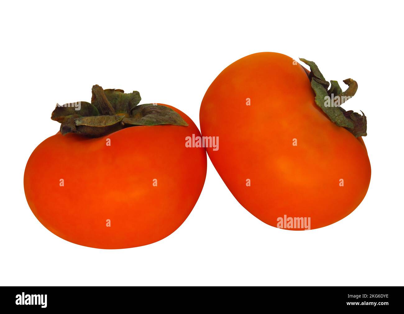 Persimmon group on red Cut Out Stock Images & Pictures - Alamy