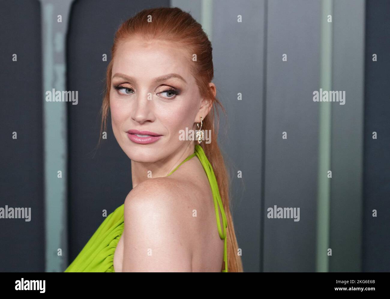 Jessica Chastain arrives at the Showtime's GEORGE & TAMMY Premiere held ...