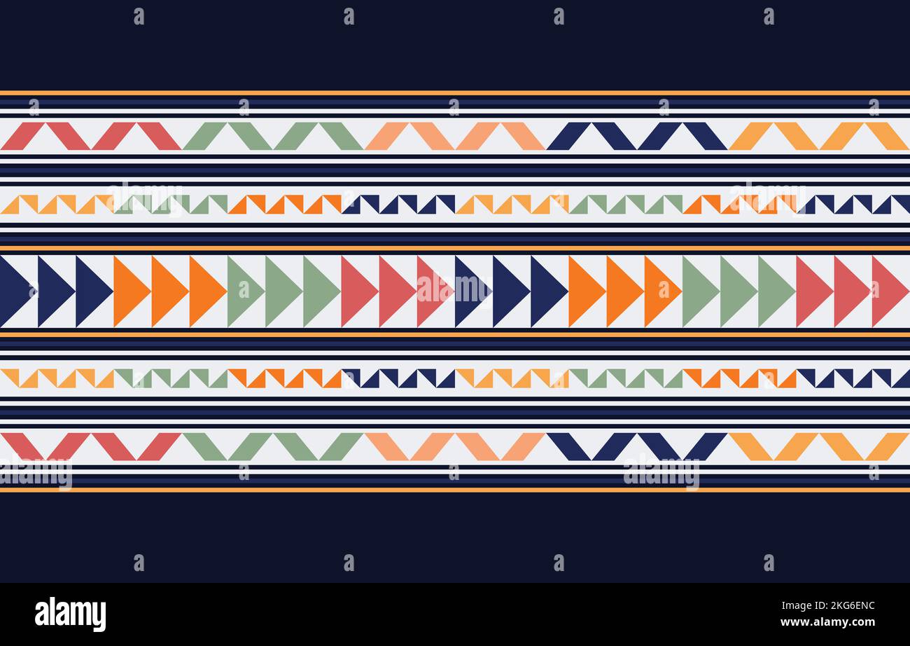 Abstract Seamless Ethnic Akha Embroidered fabric Pattern design for ...