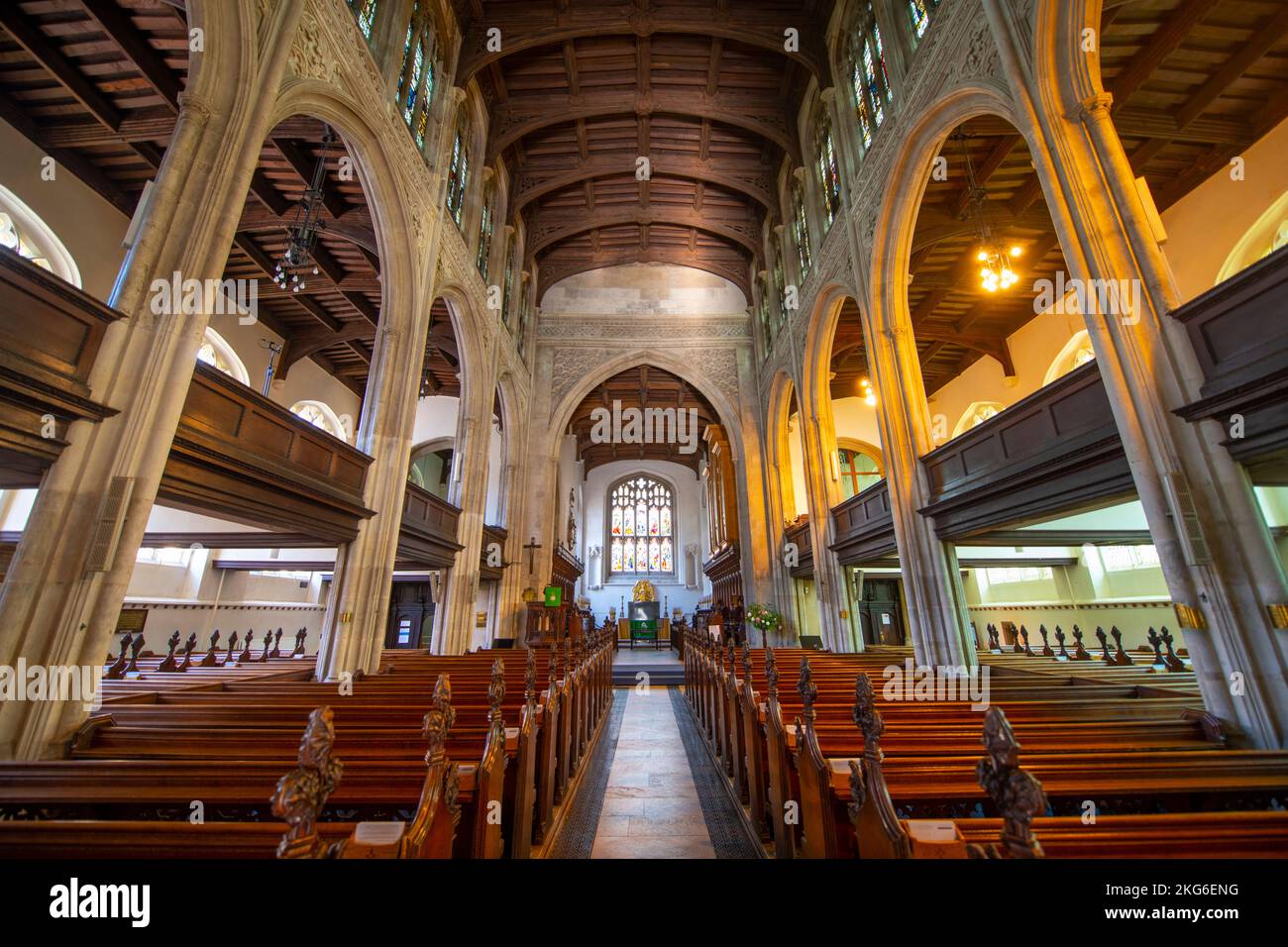 Interior of Great St Mary's the University Church of Cambridge ...