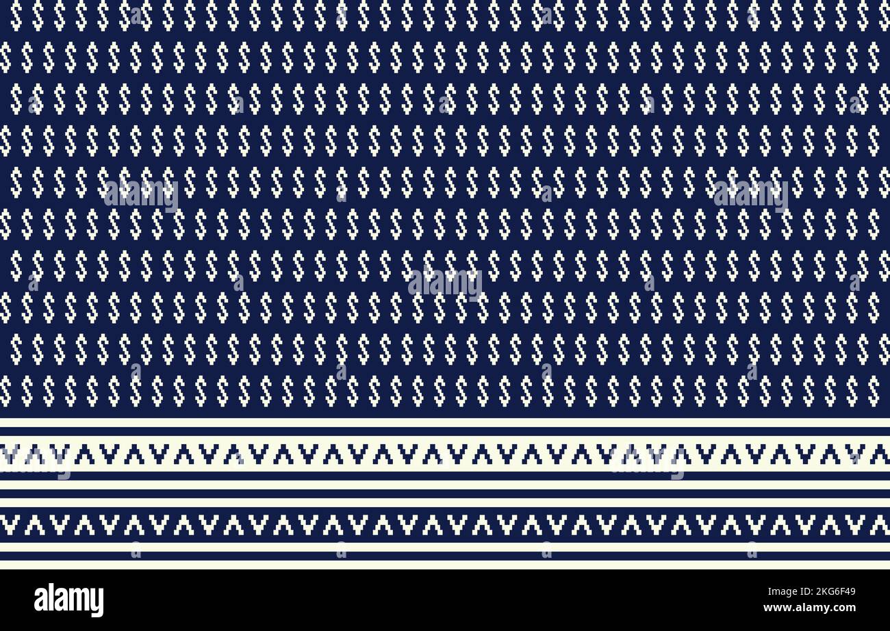 Abstract Seamless Ethnic Akha Embroidered fabric Pattern design for ...