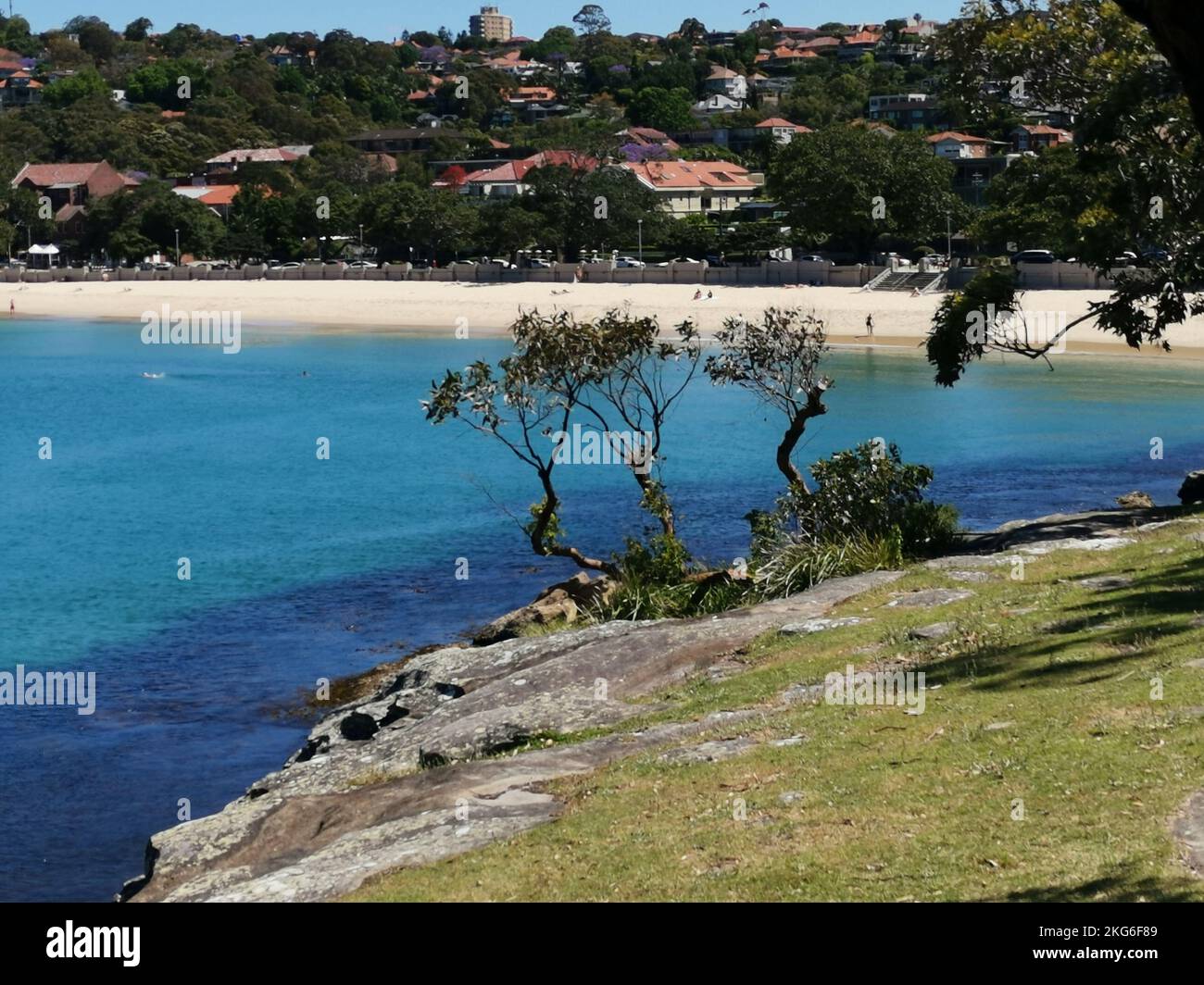 22 November 2022 - Balmoral Beach, NSW, Australia: View of sea and ...