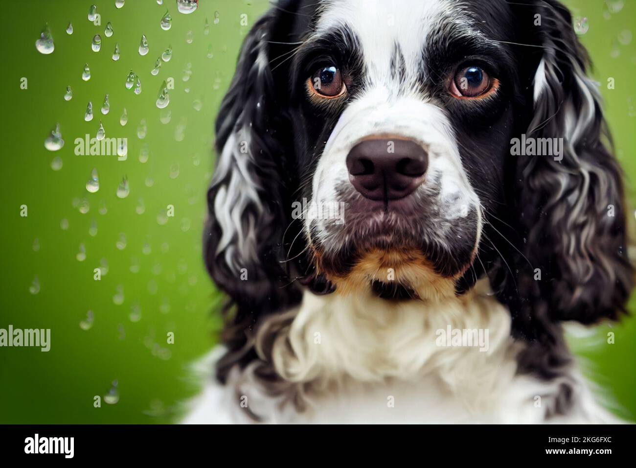 Springer spaniel sitting down hi-res stock photography and images - Alamy