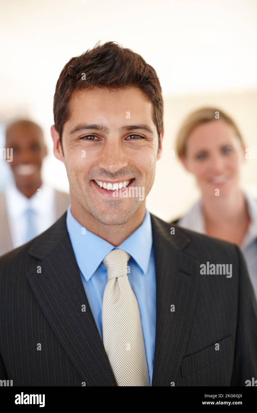 Be so good that no one can ignore you. a young man looking pleased as ...