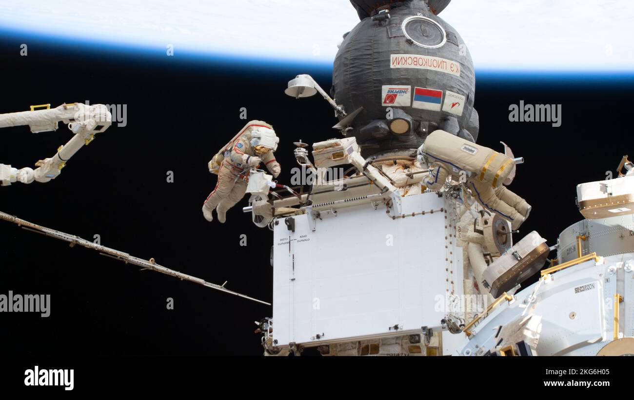 Earth Atmosphere. 17th Nov, 2022. Roscosmos cosmonauts Sergey Prokopyev ...