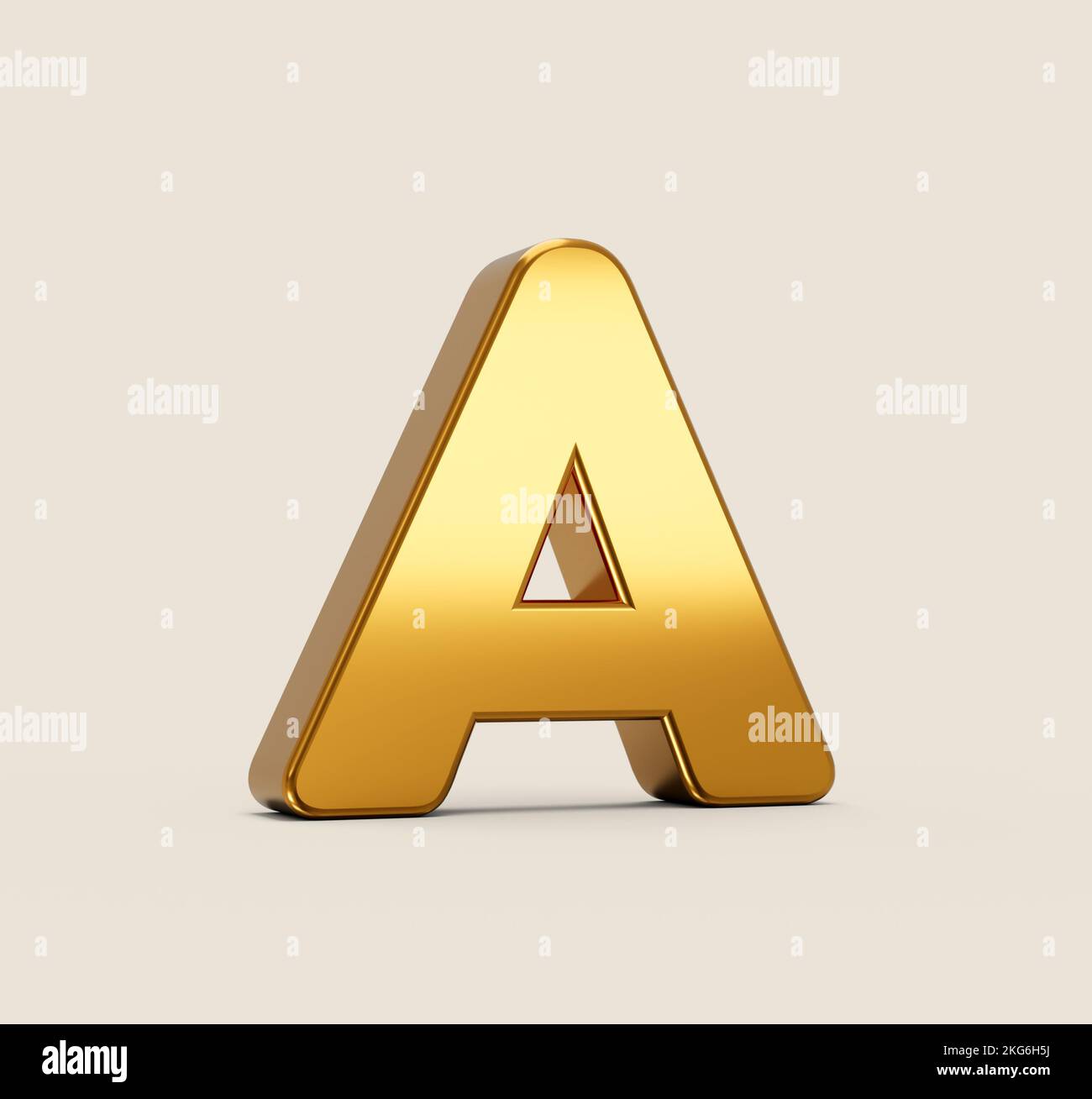 An illustration of A alphabet isolated on a beige background with ...