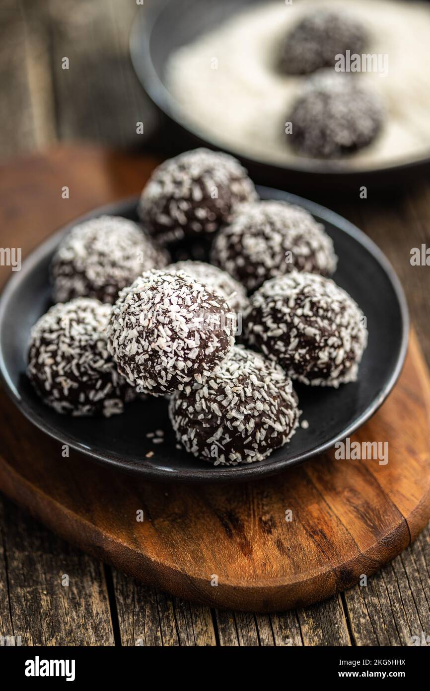 Ball chocolate homemade dessert hi-res stock photography and images - Alamy