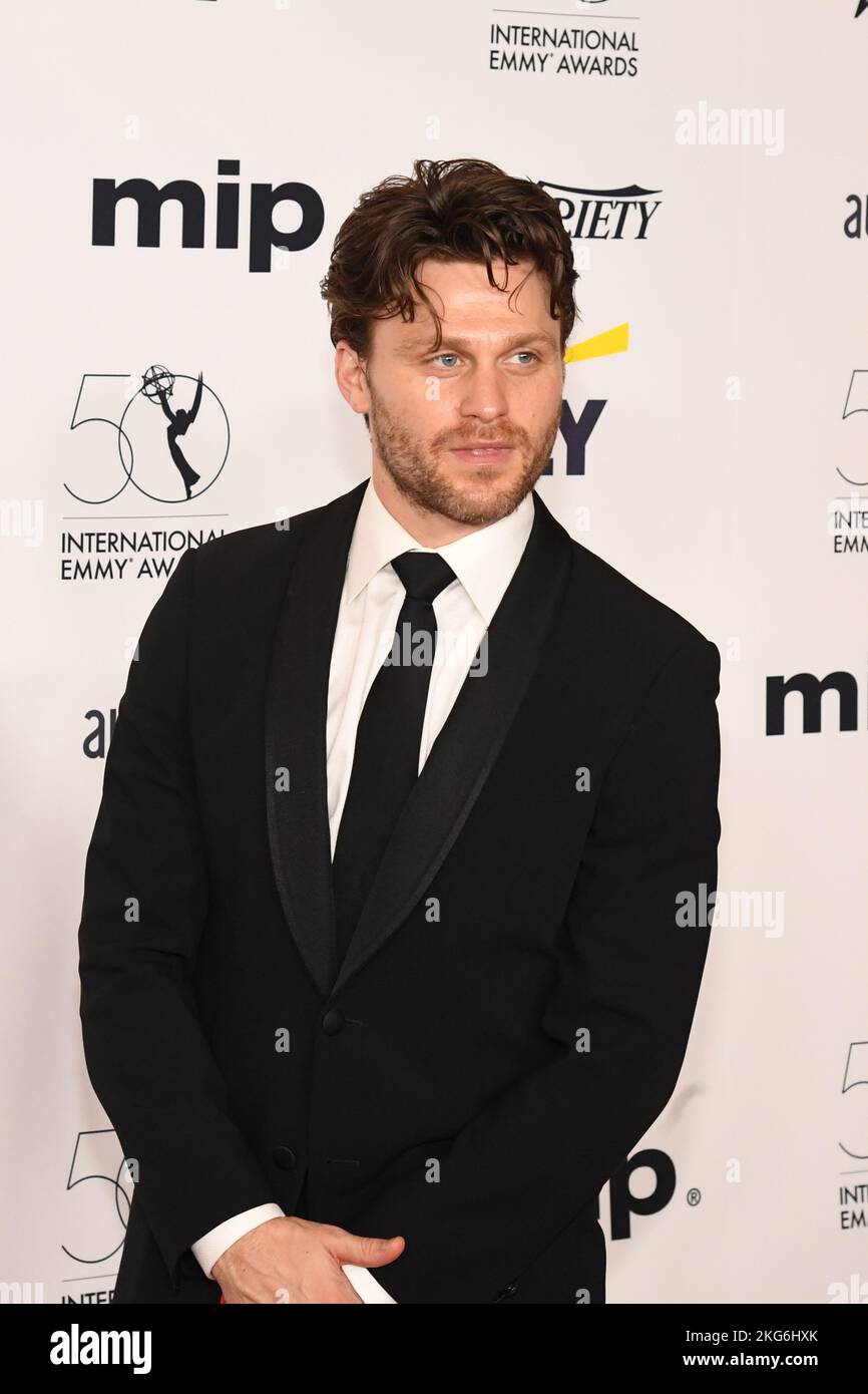 Jon Rudnitsky walking the red carpet at the International Emmy Awards ...