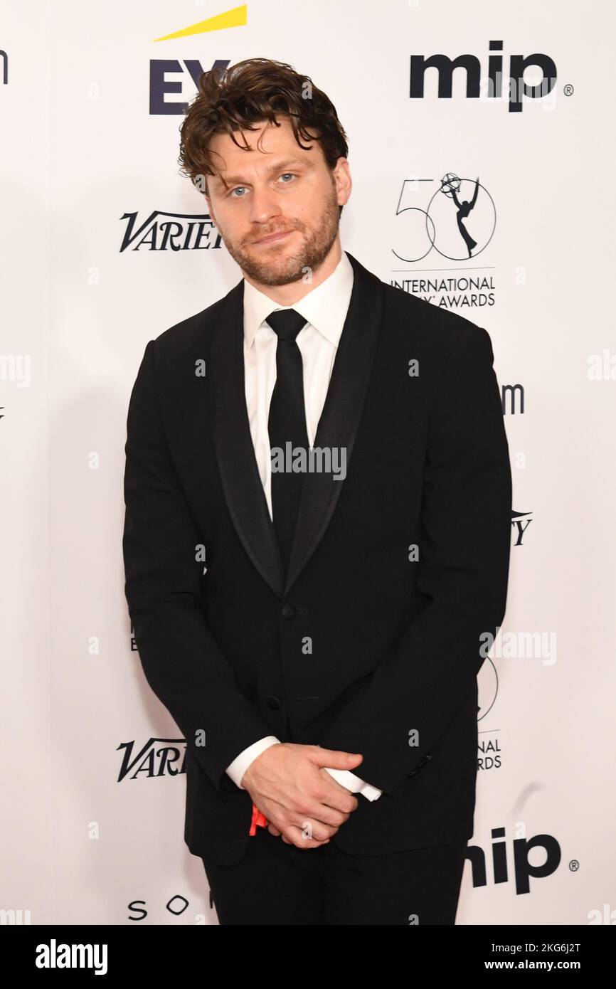 Jon Rudnitsky walking the red carpet at the International Emmy Awards ...