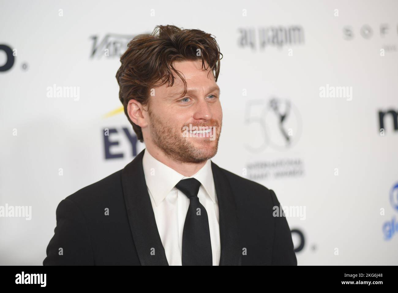 Jon Rudnitsky walking the red carpet at the International Emmy Awards ...