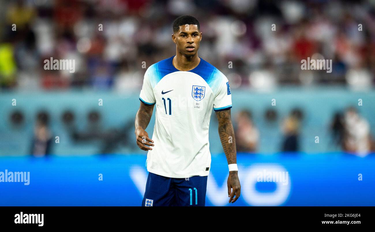 Doha, Qatar. 21st Nov, 2022. Marcus Rashford (England) England - Iran ...