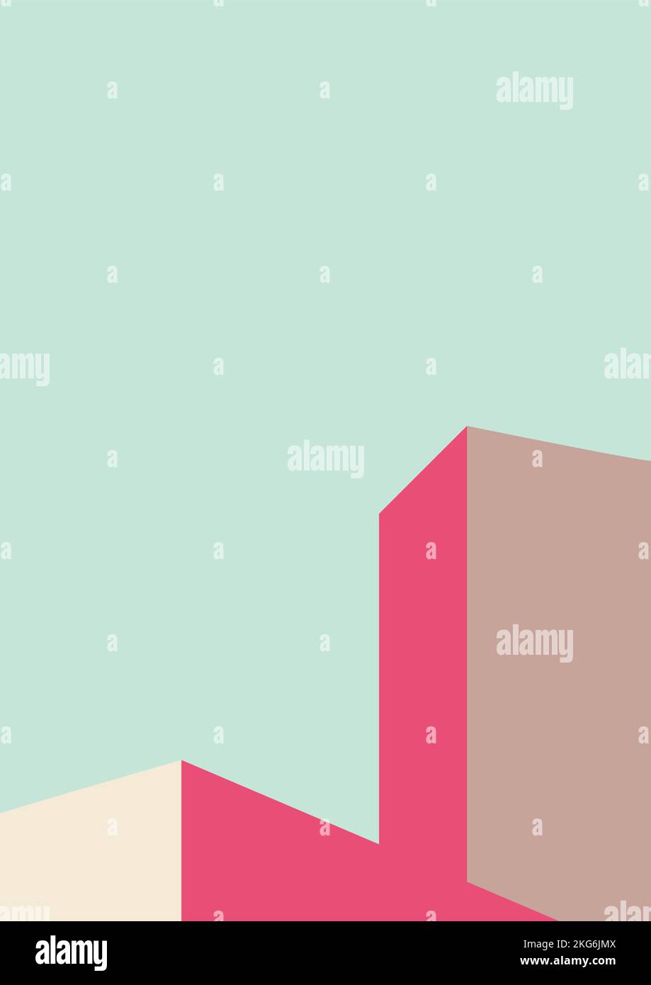 geometric architecture background with minimal design on tone color ...