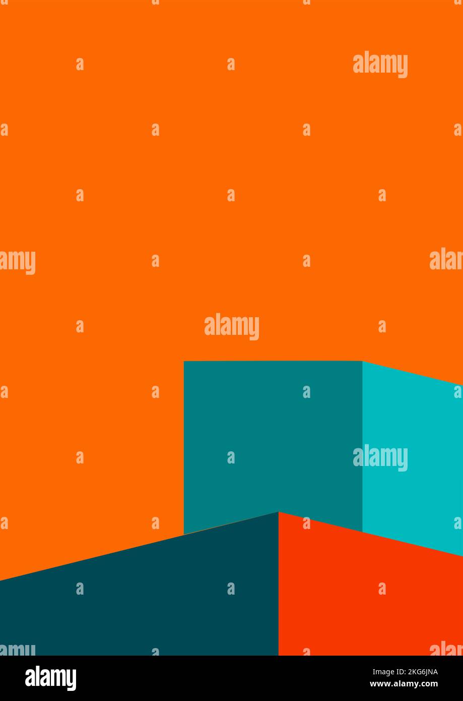 geometric architecture background with minimal design on tone color ...