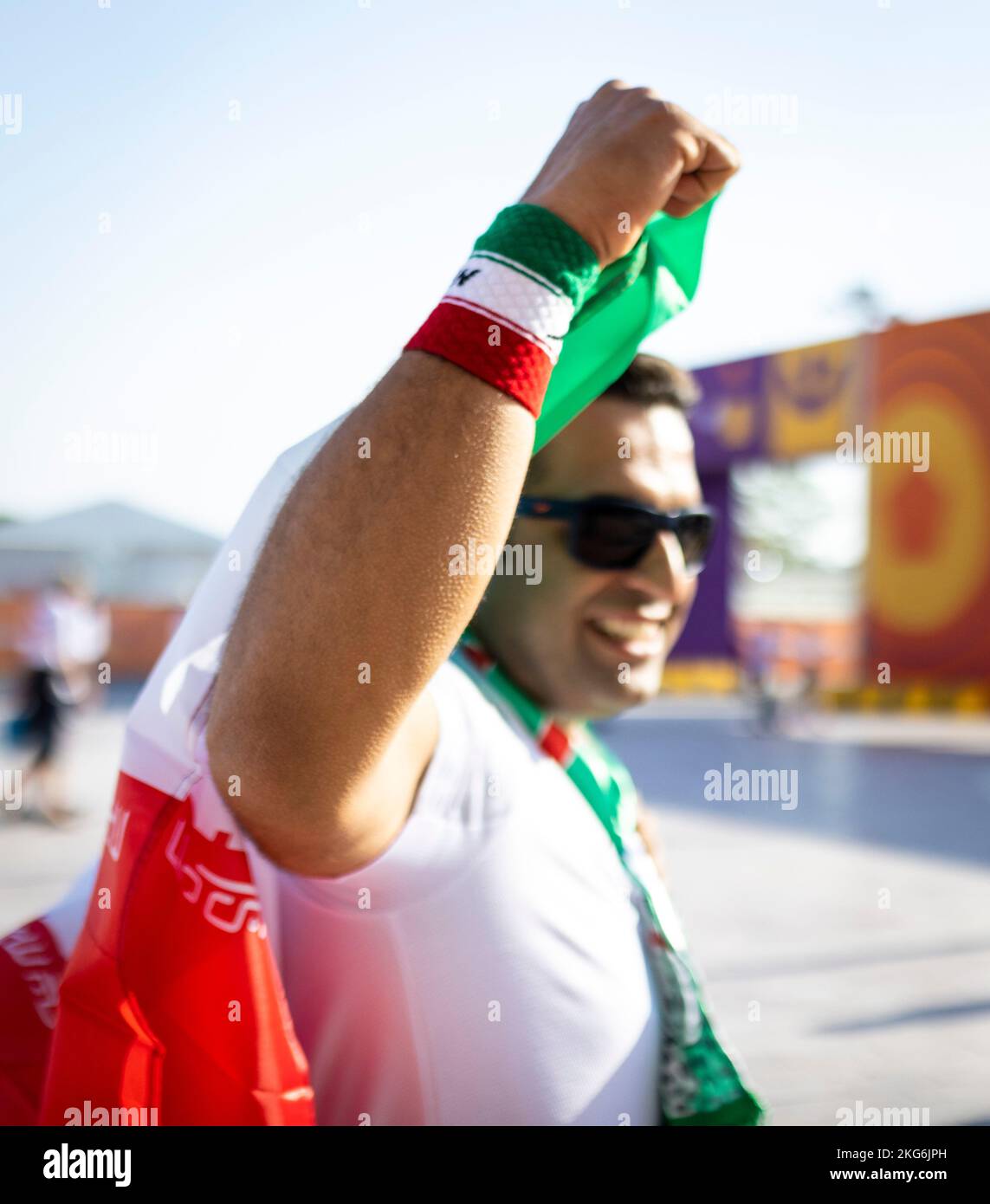 Doha, Qatar. 21st Nov, 2022. Iran Fan England - Iran World Cup 2022 in ...