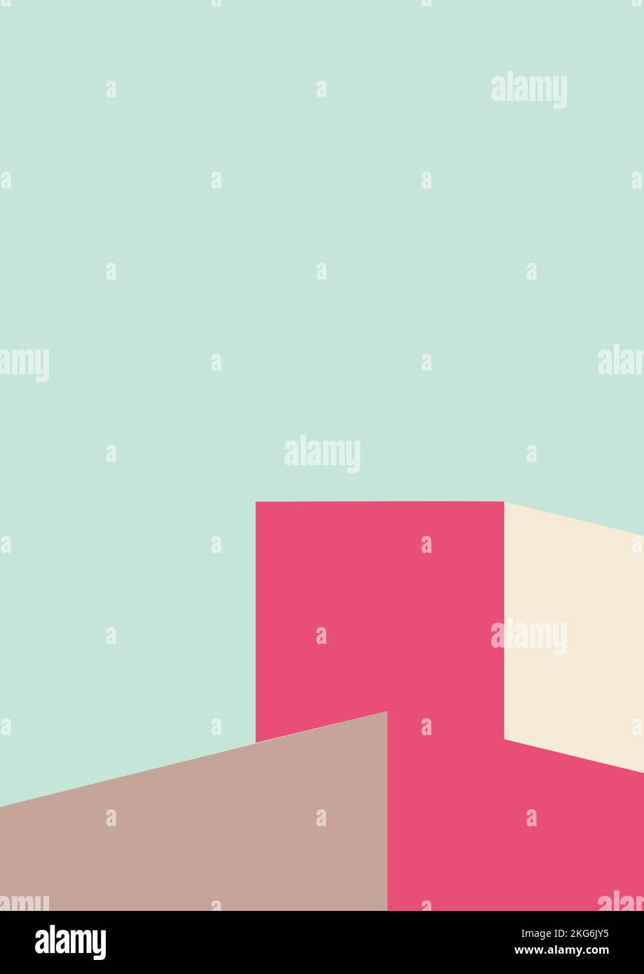 geometric architecture background with minimal design on tone color ...