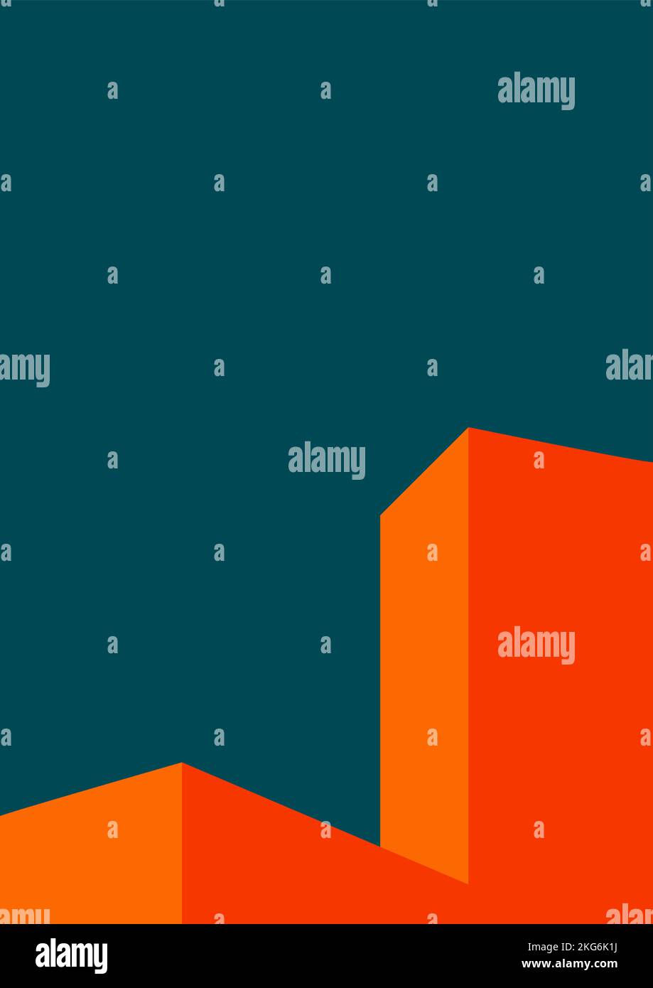 geometric architecture background with minimal design on tone color ...