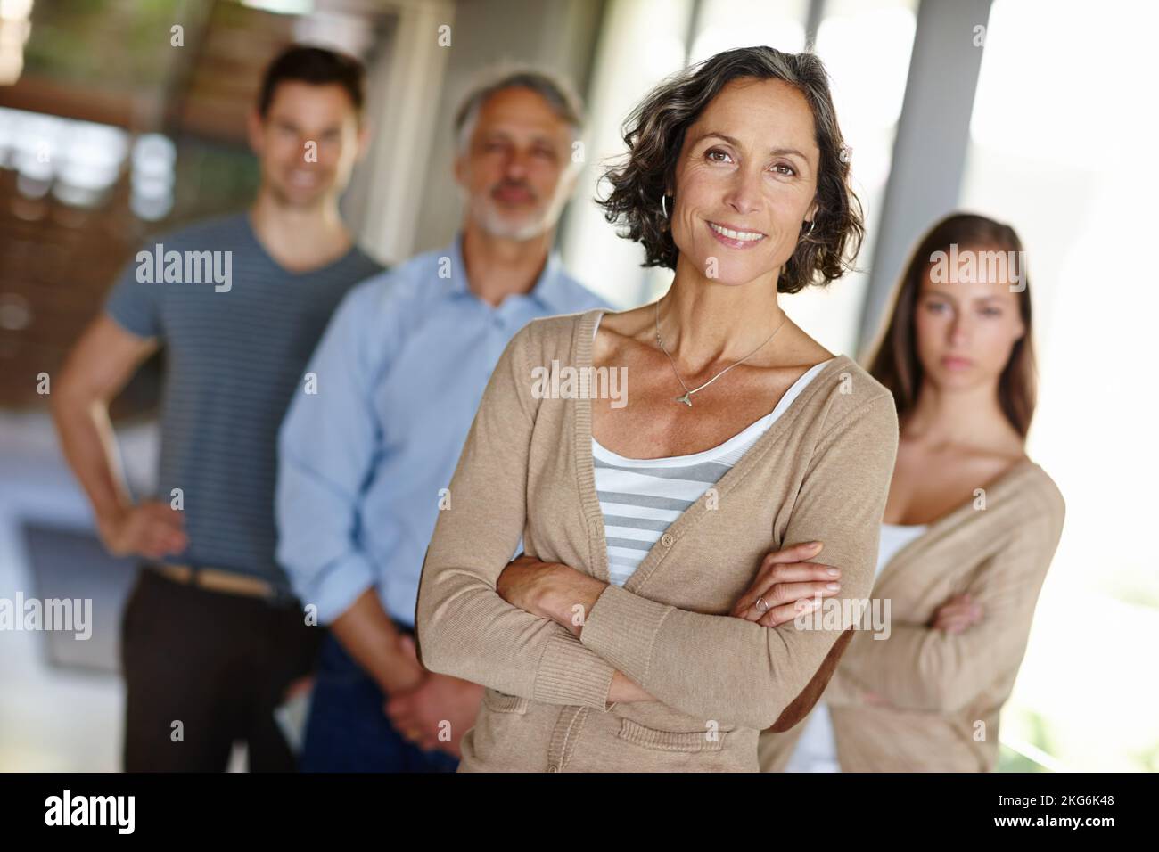 Mothers are the heart of every home. Portrait of a happy mother with ...