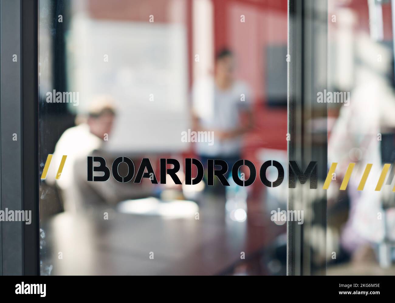 Making plans for success. Closeup shot of a sign on a boardroom window ...