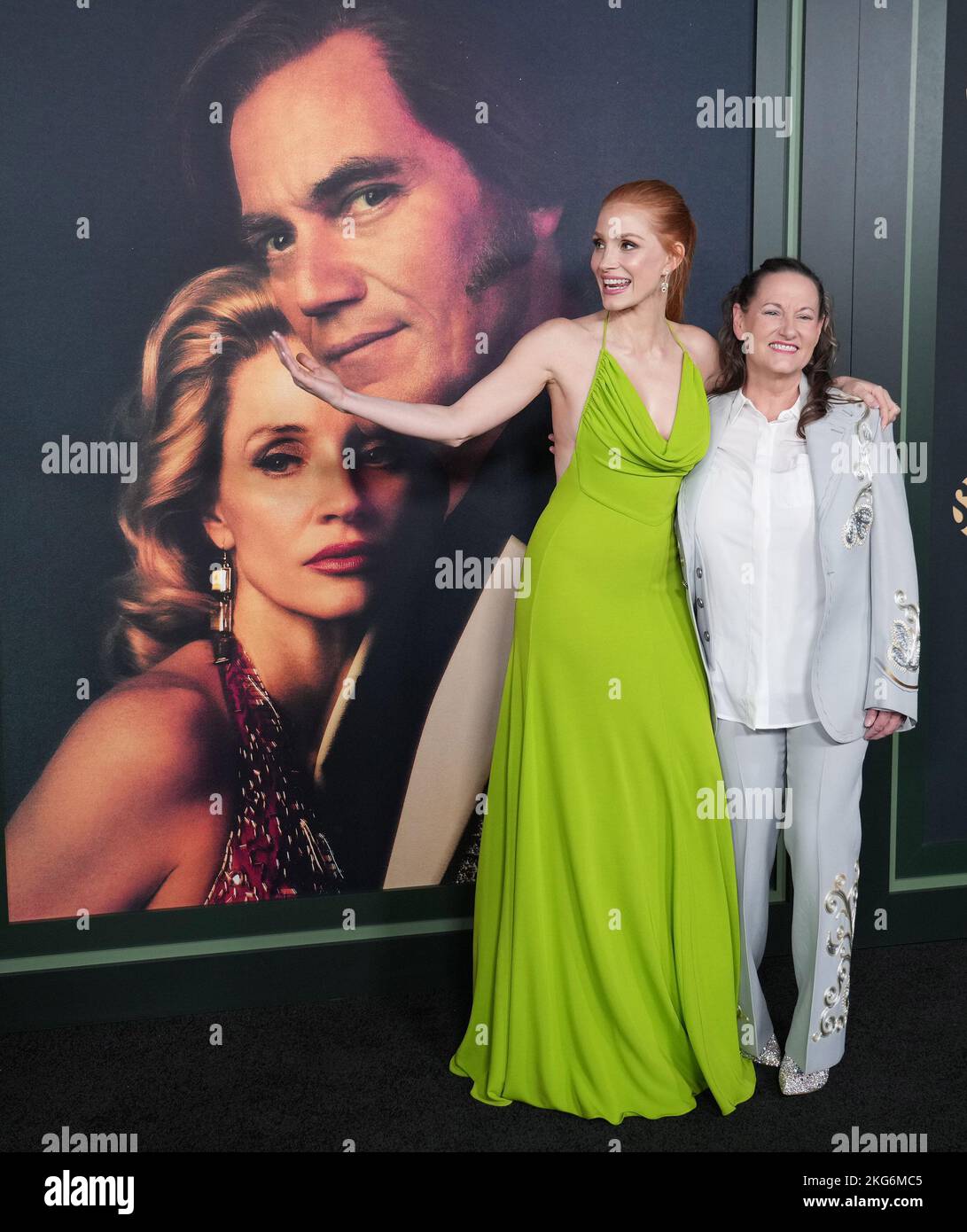 (L-R) Jessica Chastain and Georgette Jones at the Showtime's GEORGE ...