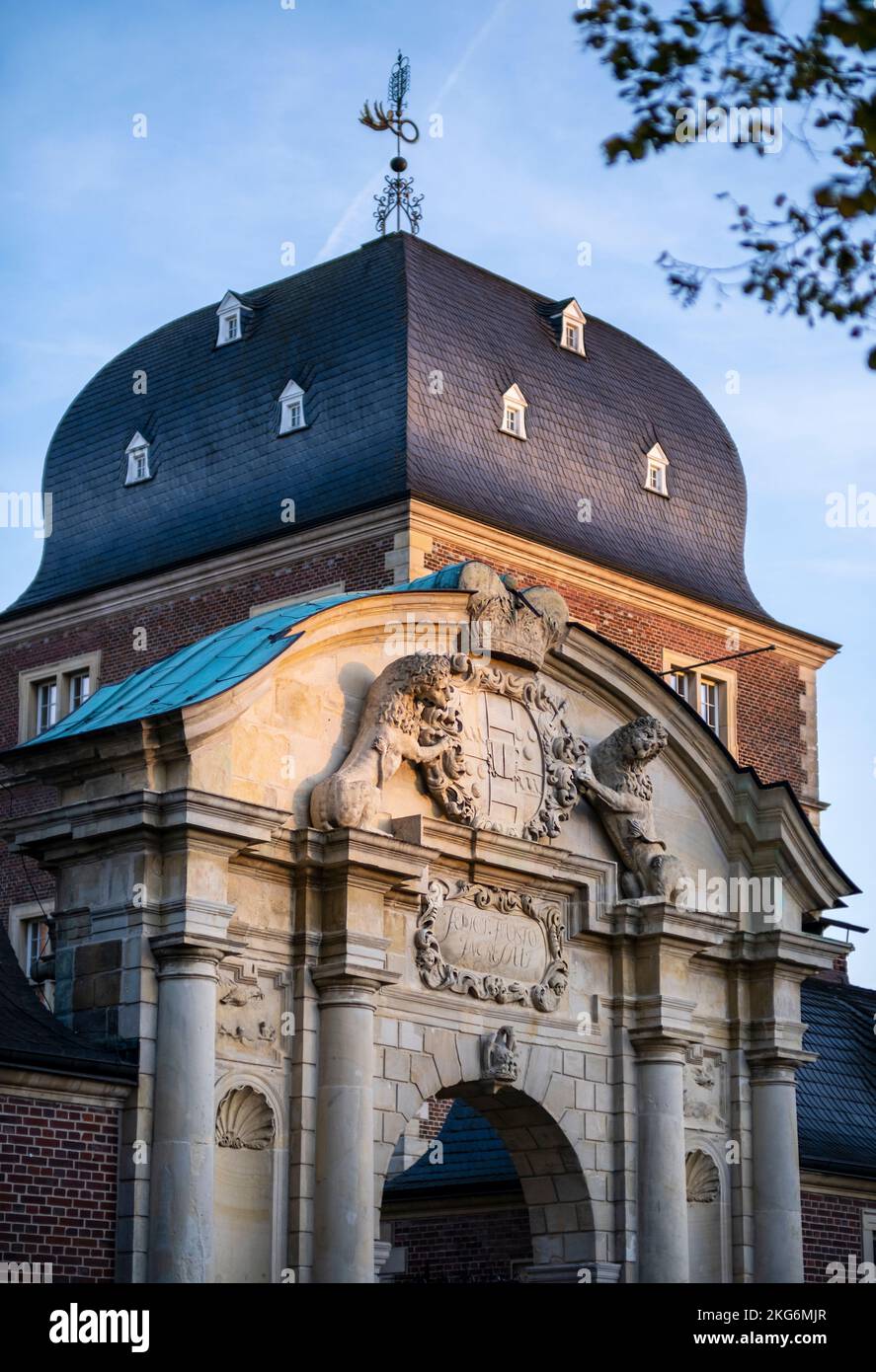 The historic landmark of Ahaus: Schloss Ahaus. European and German ...
