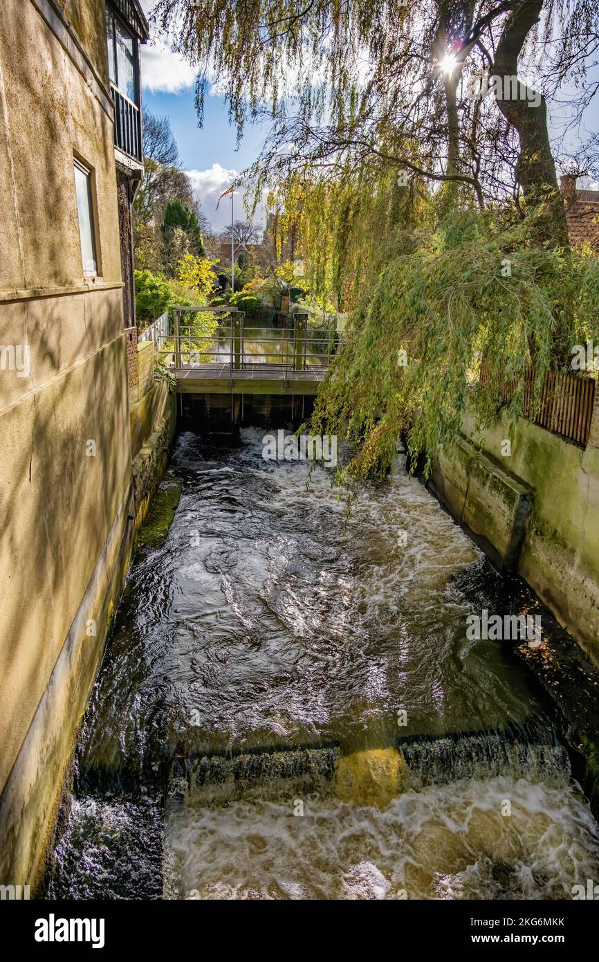 River running through medieval city Ribe, Denmark Stock Photo - Alamy