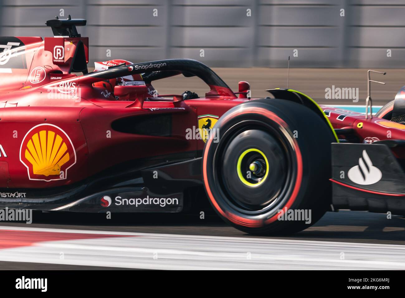 Charles Leclerc (MON) Ferrari F1-75. 21.11.2022. Formula 1 Testing, Yas ...