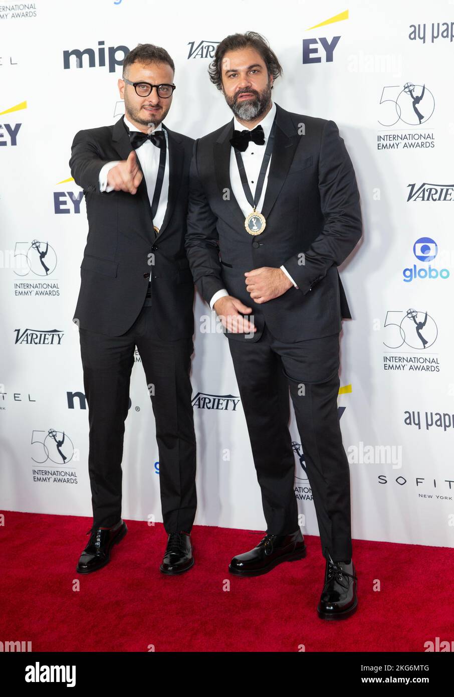 Rabih Rammal and Wassim Succar attend 50th International Emmy Awards at ...