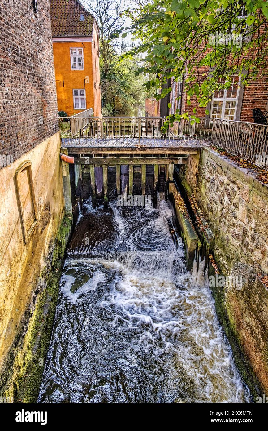 River running through medieval city Ribe, Denmark Stock Photo - Alamy