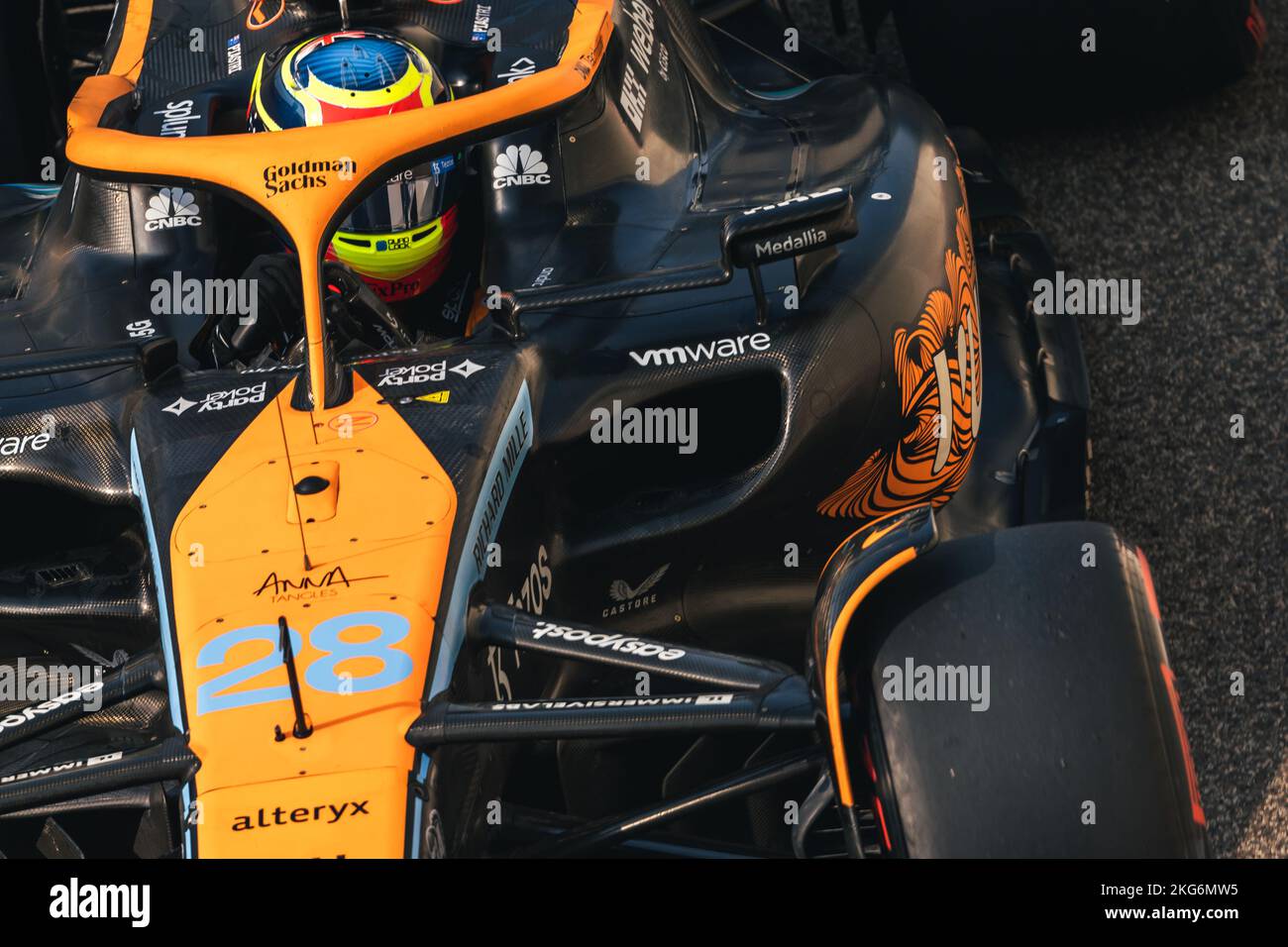Oscar Piastri (AUS) McLaren MCL36. 21.11.2022. Formula 1 Testing, Yas ...