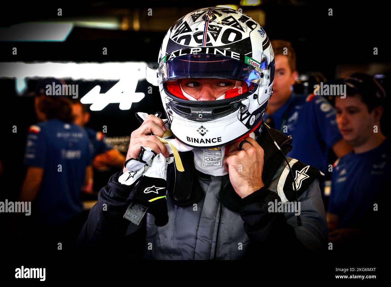 Pierre Gasly (FRA) Alpine F1 Team. 21.11.2022. Formula 1 Testing, Yas ...