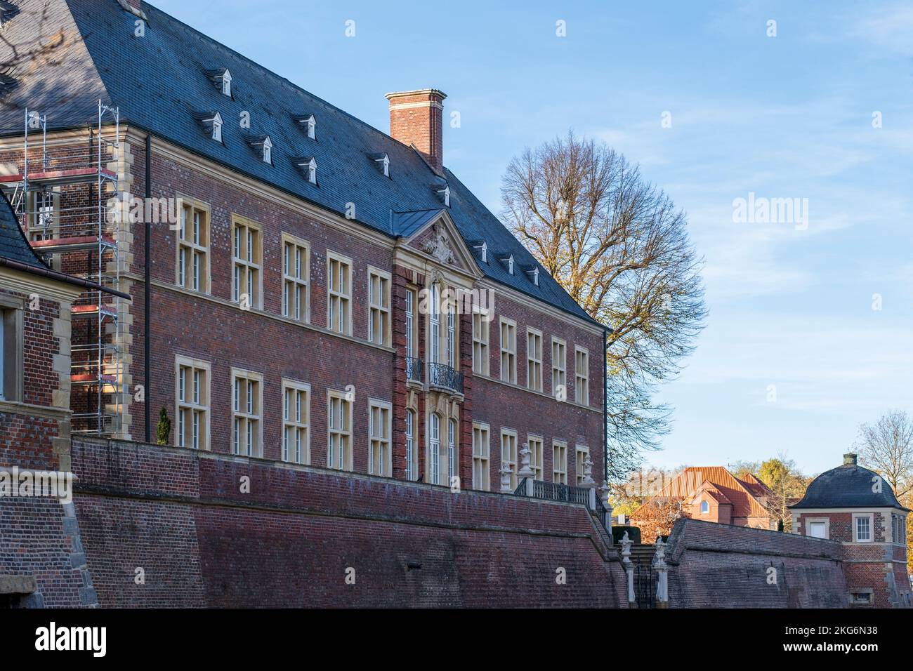 The historic landmark of Ahaus: Schloss Ahaus. European and German ...