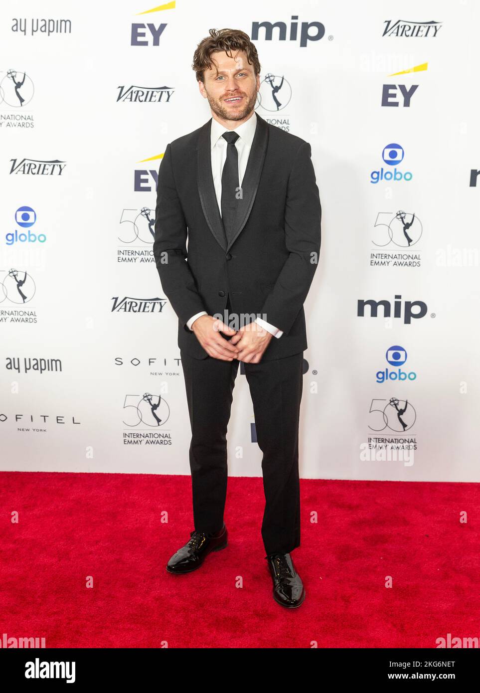 Jon Rudnitsky attends 50th International Emmy Awards at Hilton hotel in ...