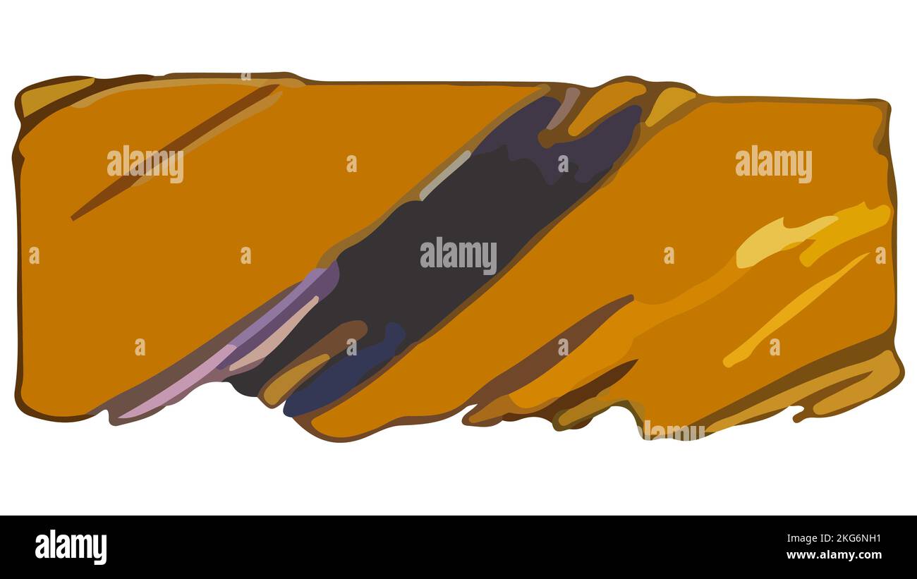 Brown rectangular shape with diagonal brush strokes in grunge style ...