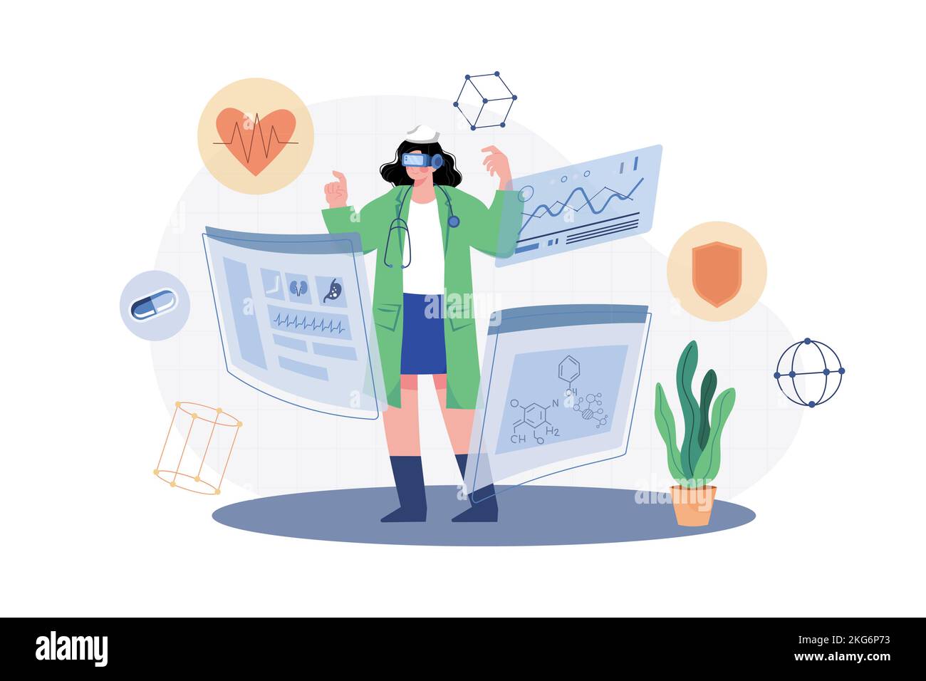 Healthcare & Medical Illustration Concept Stock Vector Image & Art - Alamy