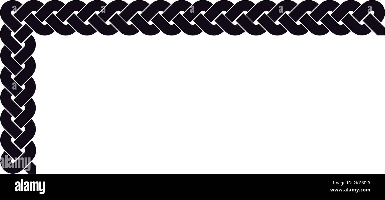 L-shaped border made with Celtic knots to use in designs for St ...