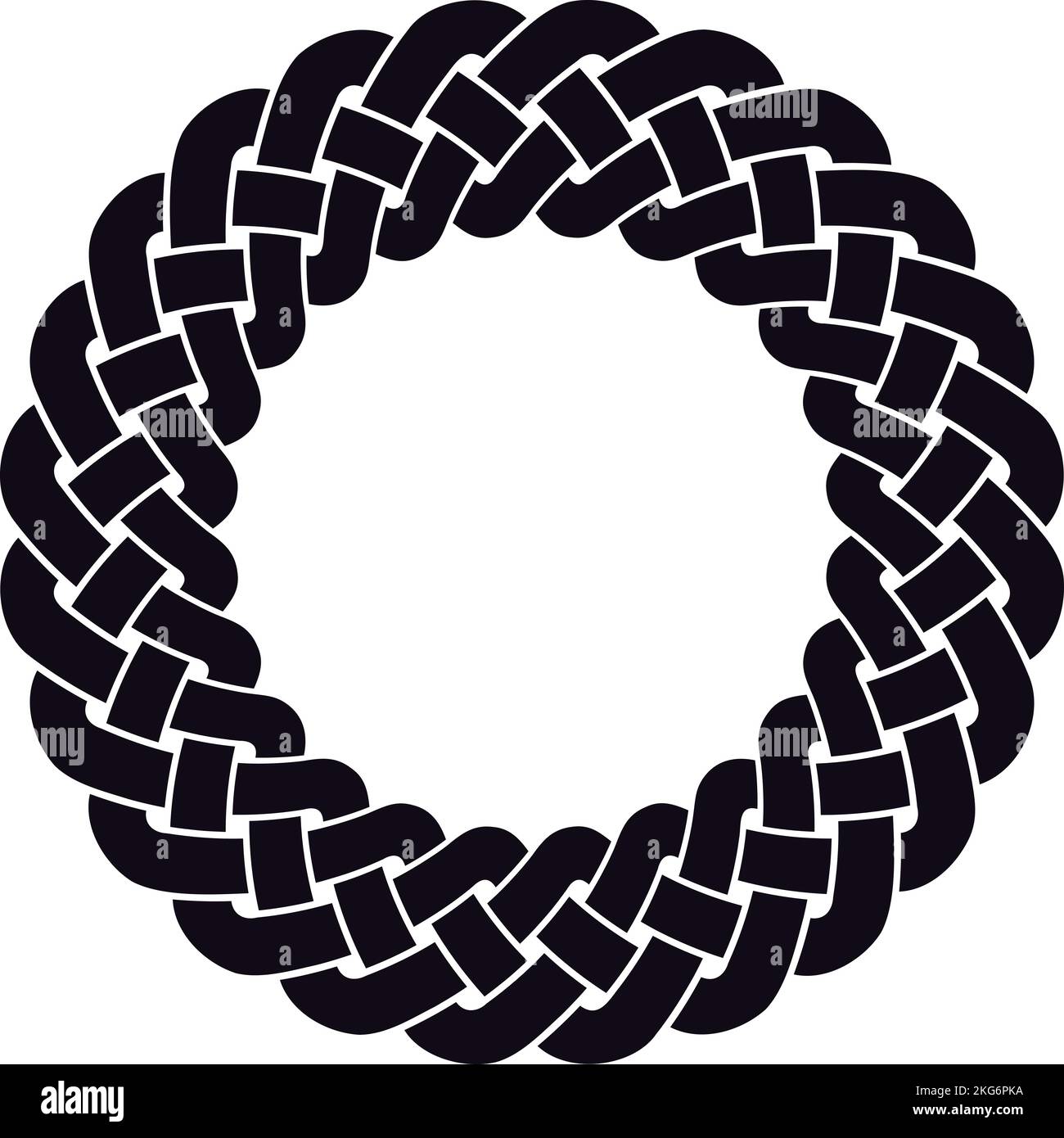 Circular border made with Celtic knots for use in designs for St ...