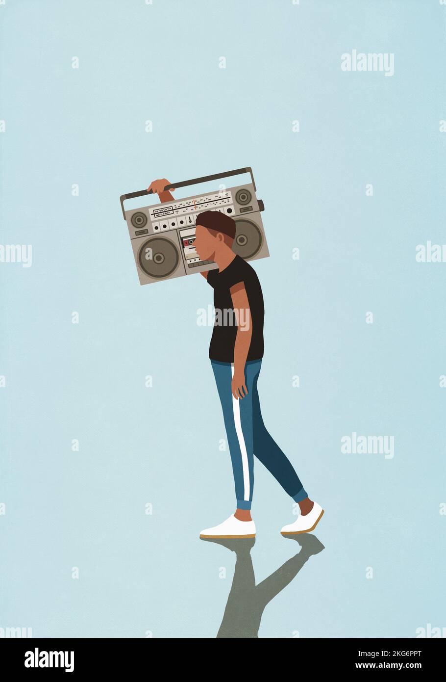 Boom box person hi-res stock photography and images - Alamy