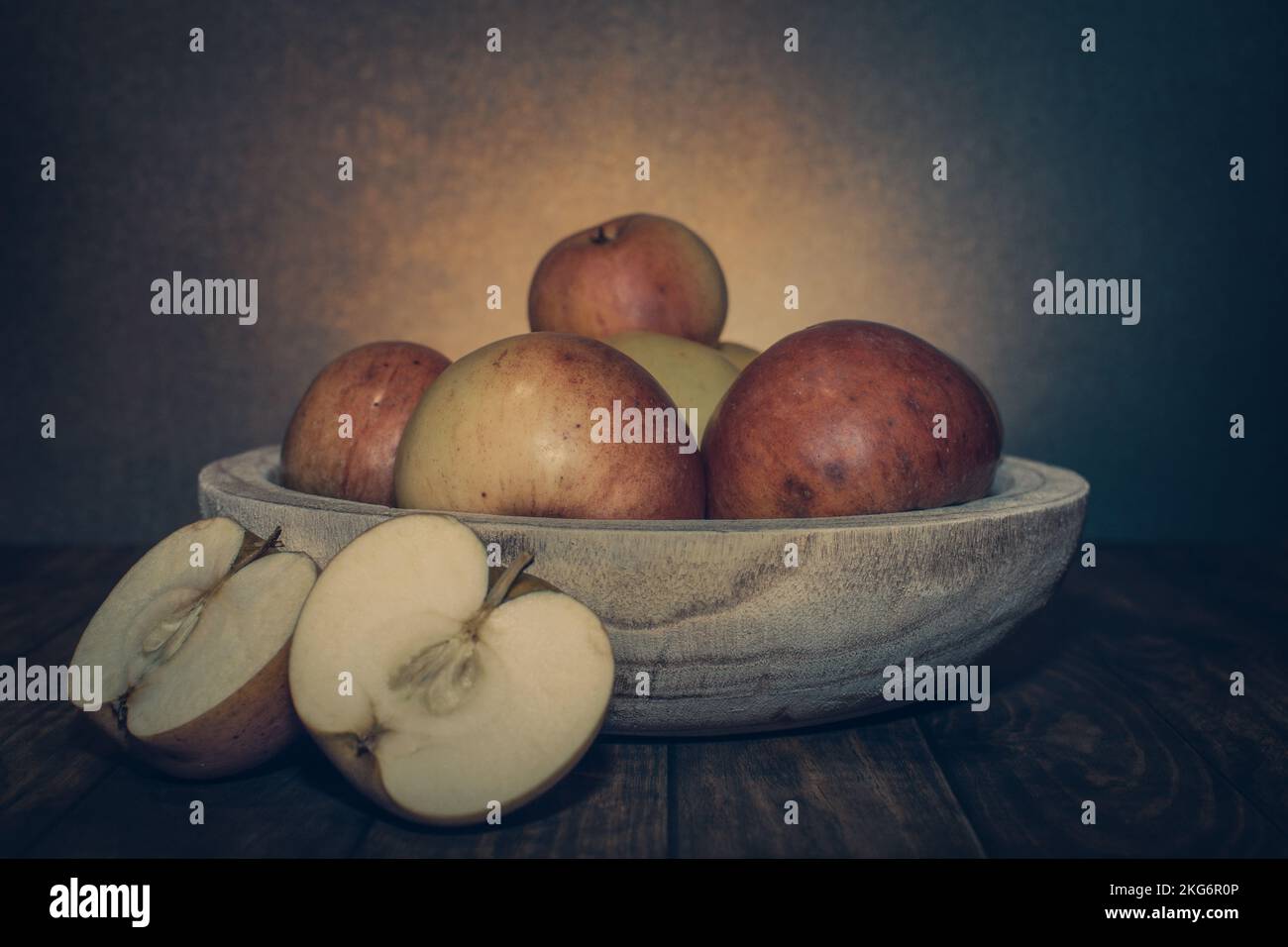 Organic apples not pretty but healthy Stock Photo - Alamy