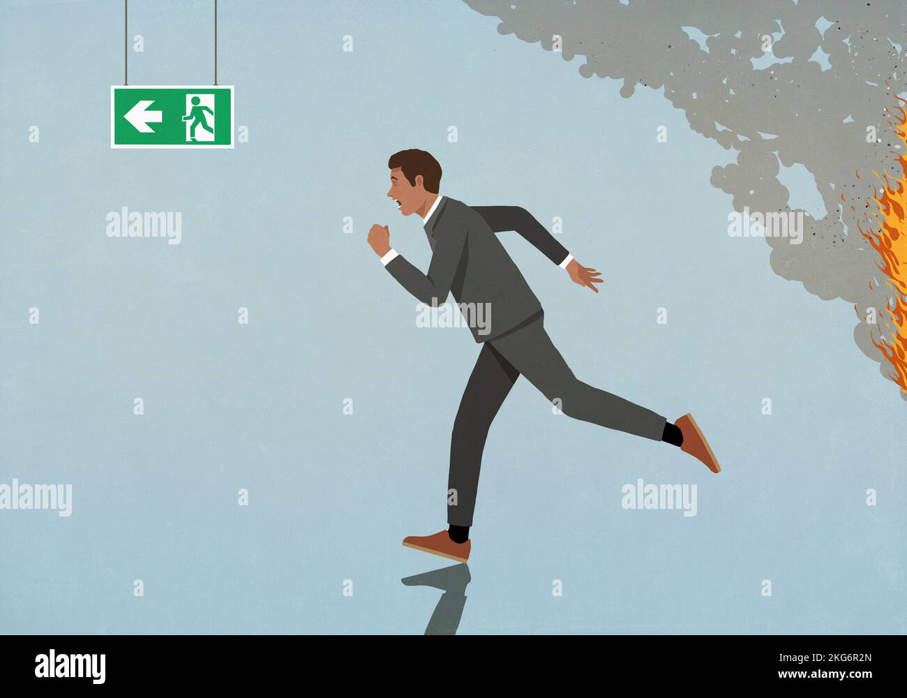 Running away from problems hi-res stock photography and images - Alamy