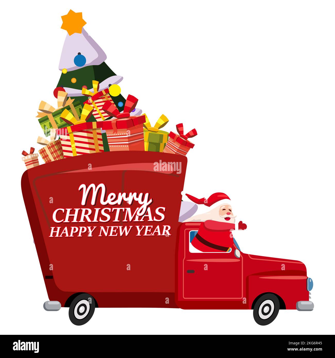 Truck drives Stock Vector Images - Alamy