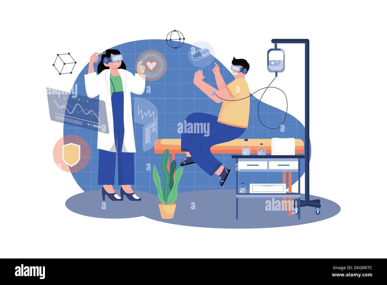 Healthcare & Medical Illustration Concept Stock Vector Image & Art - Alamy