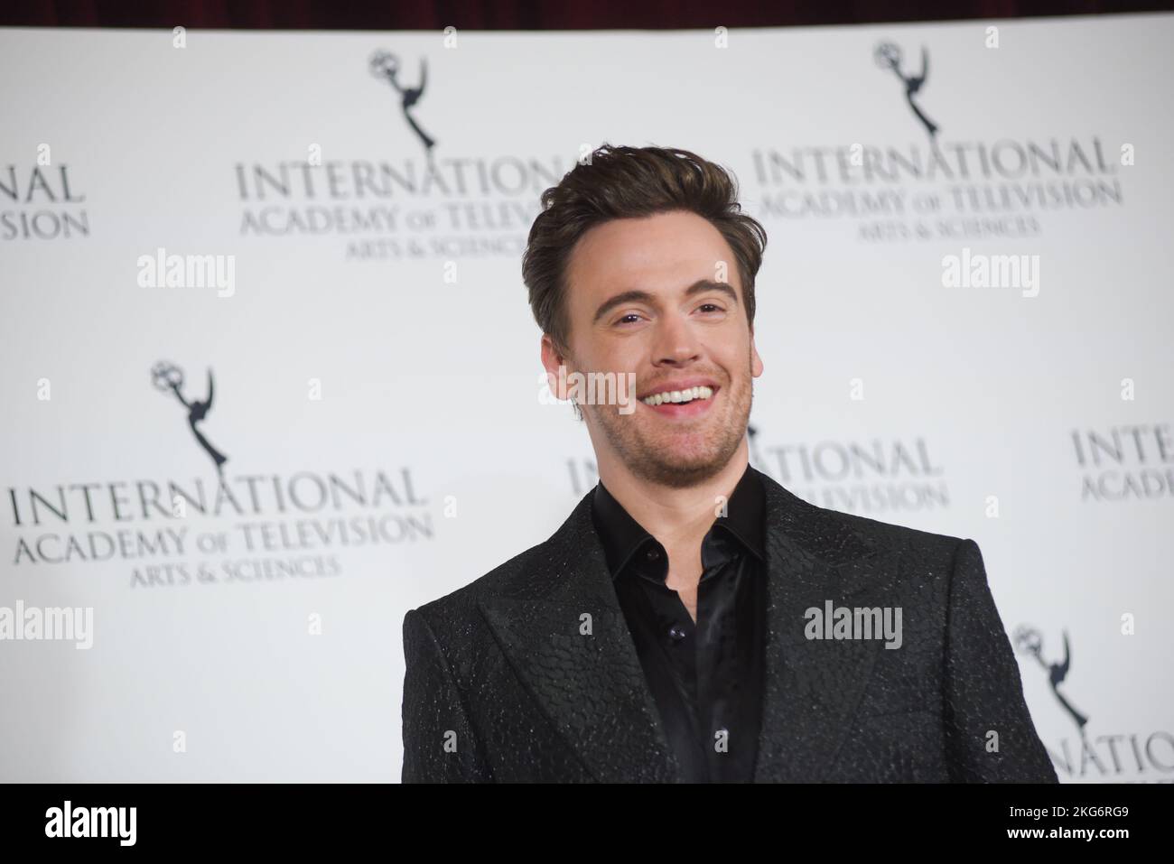 Erich Bergen in the Press Room at the International Emmy Awards at the ...