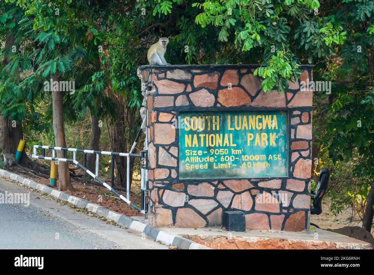 The entrance to south luangwa national park in Zambia Stock Photo - Alamy
