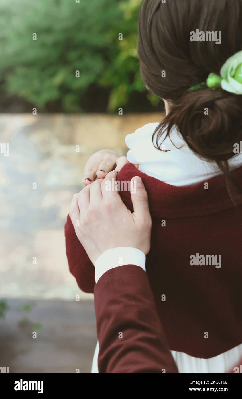 Close up supporting embrace concept photo Stock Photo - Alamy