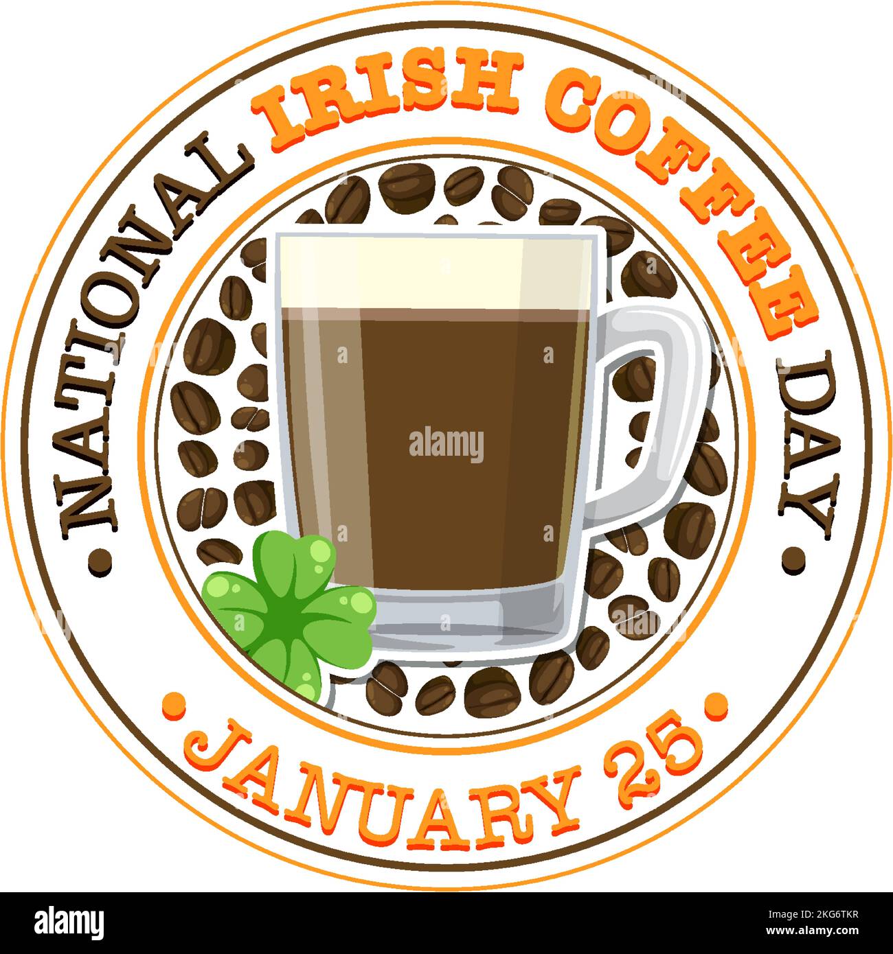 National Irish Coffee Day Banner Design illustration Stock Vector Image ...