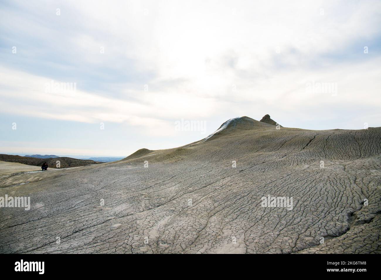 Beautiful mud volcanoes in the mountains. Gobustan. Azerbaijan Stock Photo - Alamy